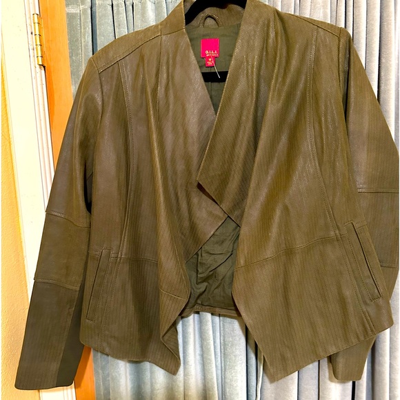 G.I.L.I. | Jackets & Coats | Gili Cropped Leather Jacket | Poshmark